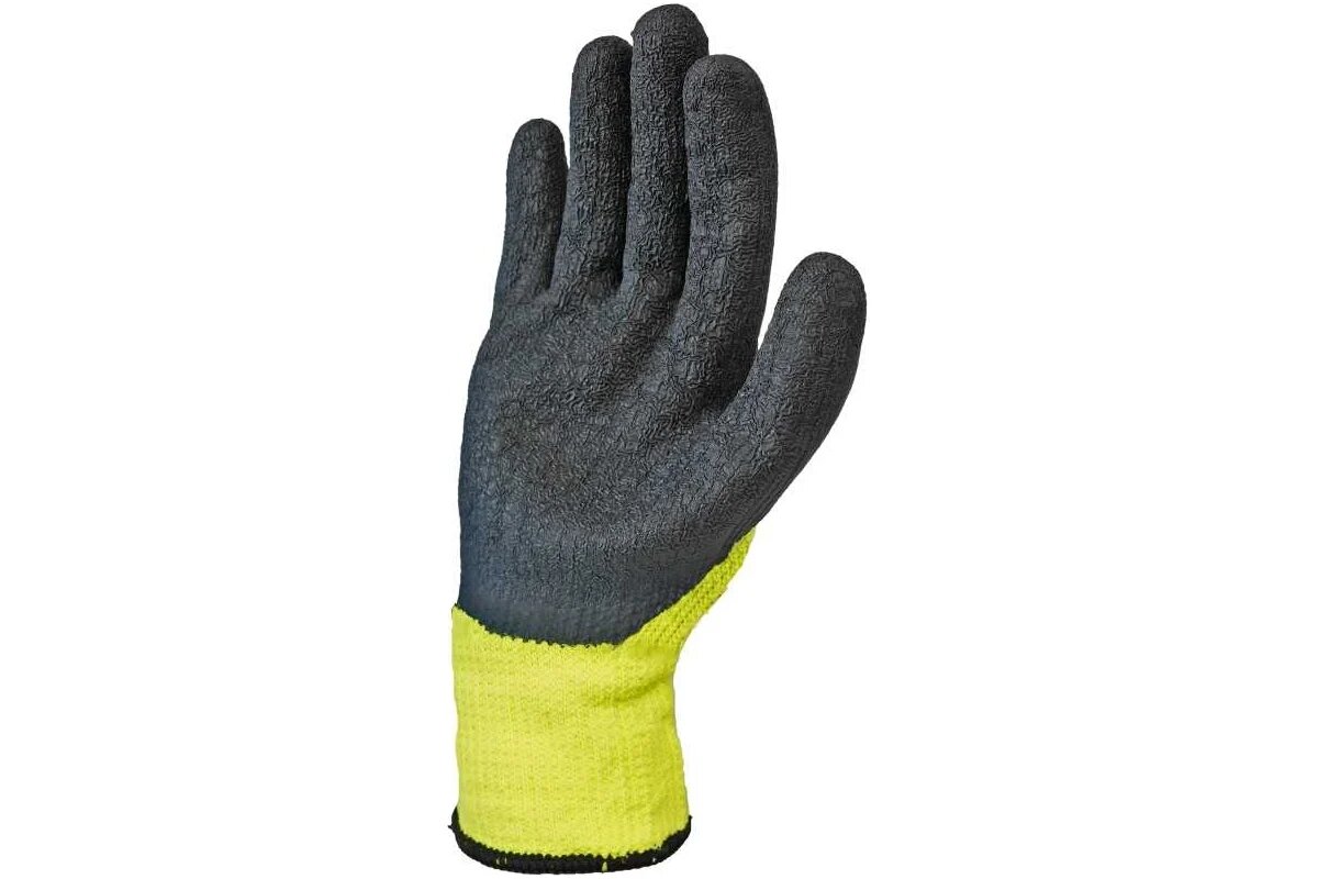 FORT ICE рифленые латексные утепленные перчатки лимонного цвета 00501449744