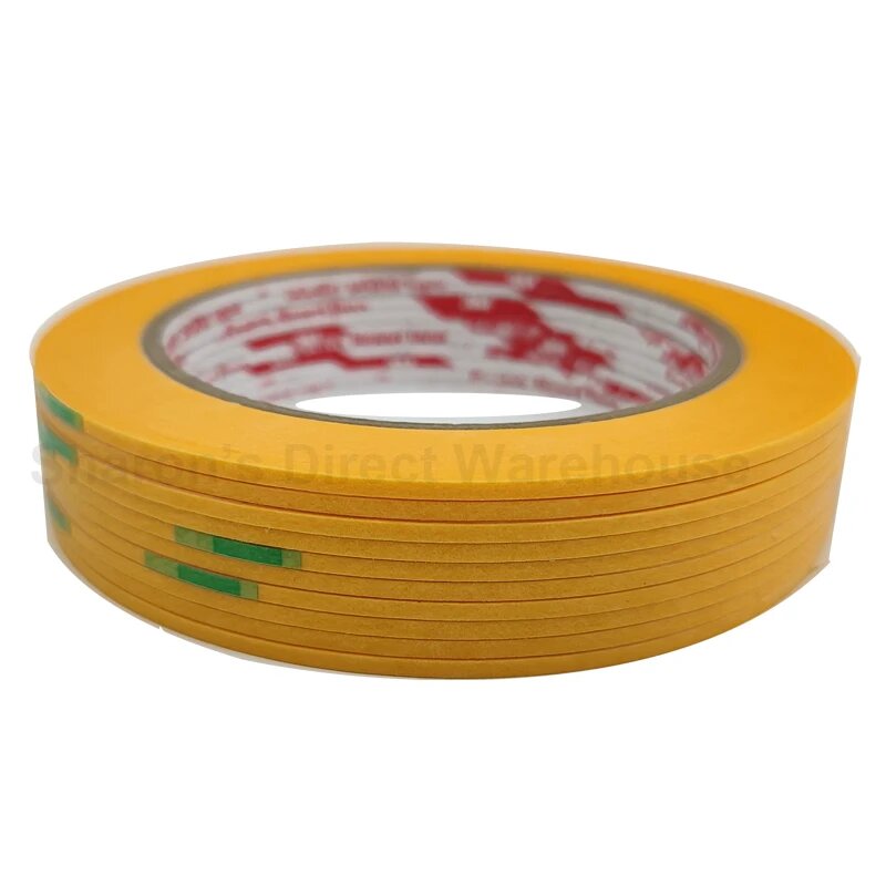 Высокотемпературная бумажная малярная лента 2-100 мм yellow 2 rolls 5mm