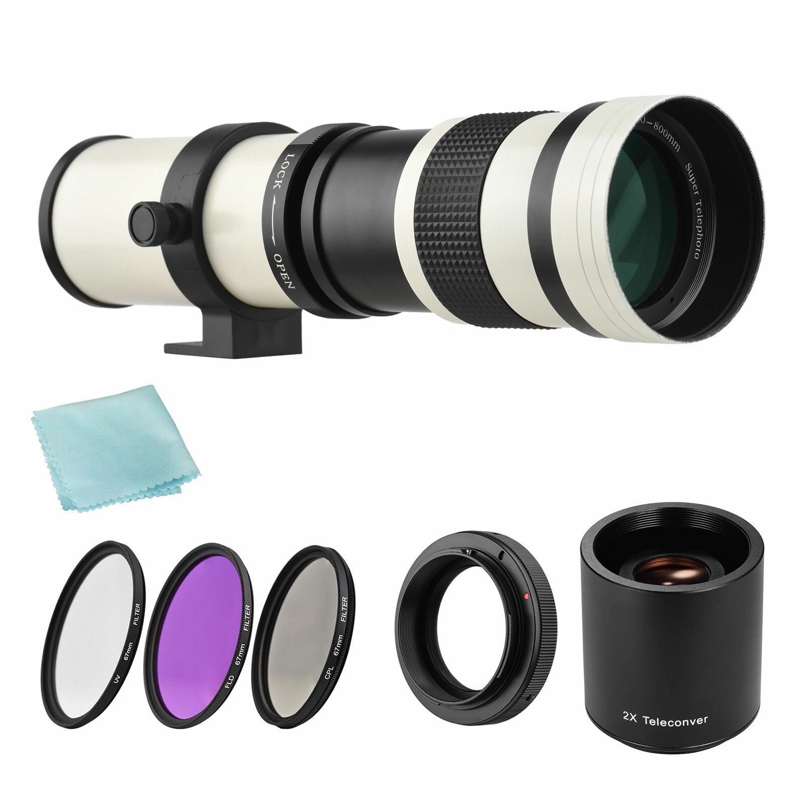 Объектив камеры, CL015 420-800 мм F / 8.3-16, супер телеобъектив, подходит для Canon EF mount