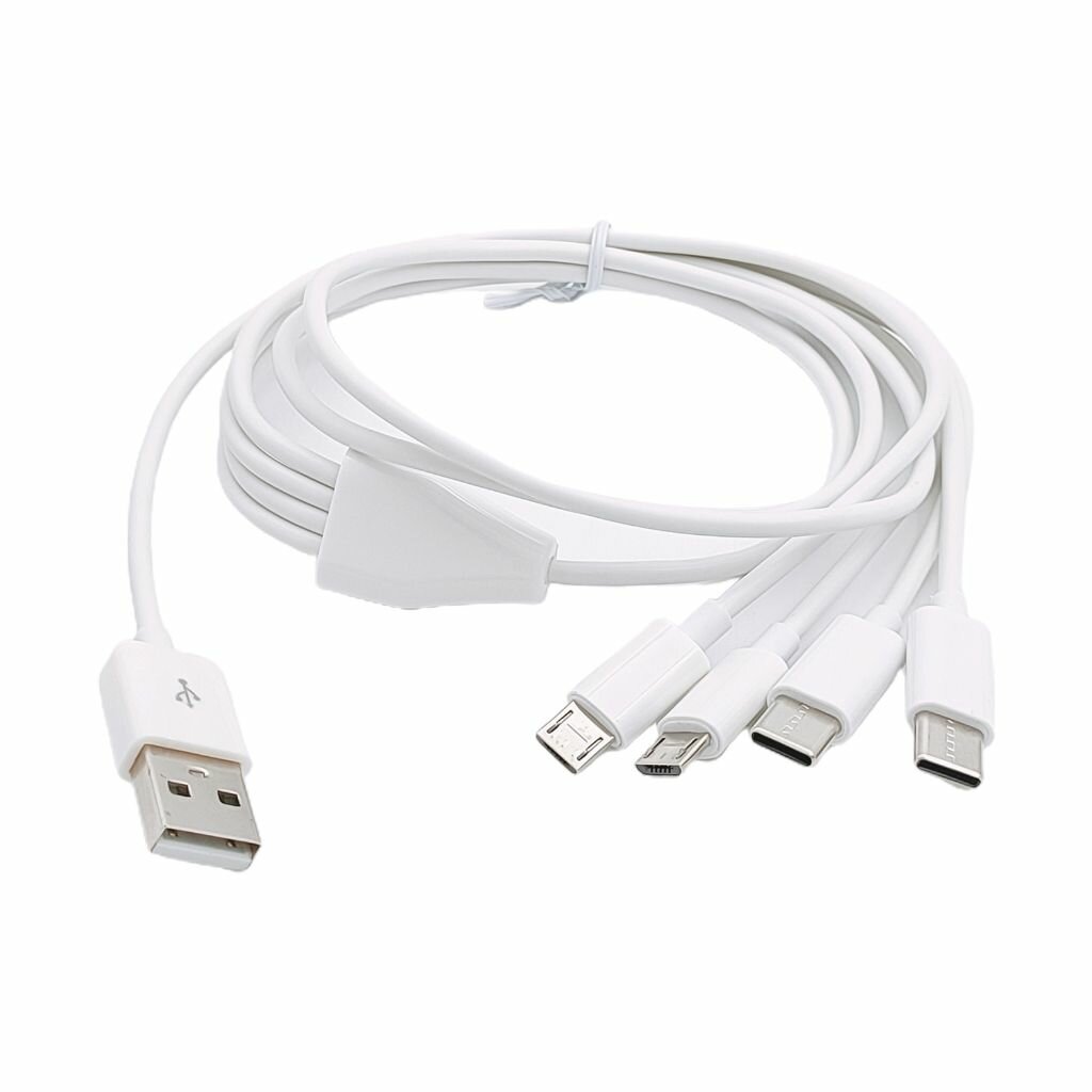 4IN1 Много зарядного кабеля Type-C/Micro USB-шнур заряда до типа C/Micro Chager Power 100 см/39,37 дюйма