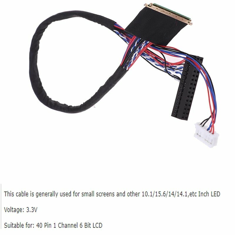 LVDS экран кабель для дисплея CHENJ 40 Pin 1 Channel 6 Bit A