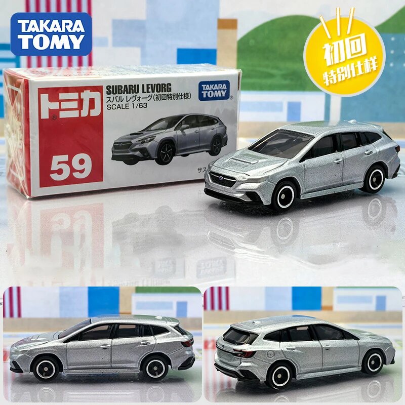 Томи Subaru Levorg, серебристый, сплав, 1:63