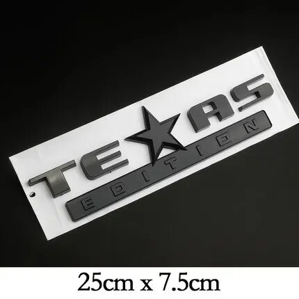 3D эмблема TEXAS EDITION All Black для Chevrolet GMC