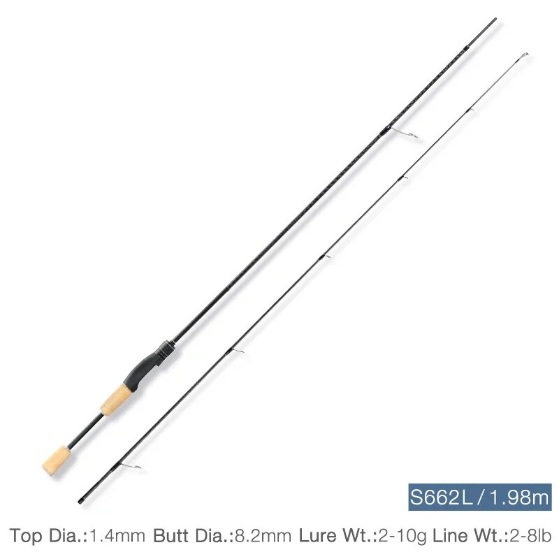 TSURINOYA DRAGON Удилище для легкой рыбалки карбоновое Drangon-S662L