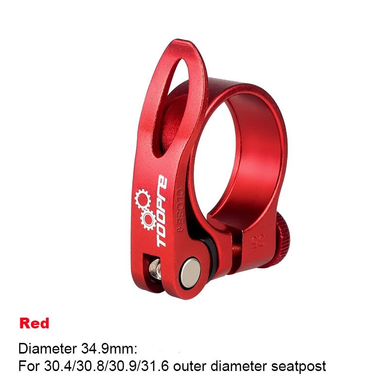 TOOPRE Зажим для подседельного штыря, Red-34.9, Красный