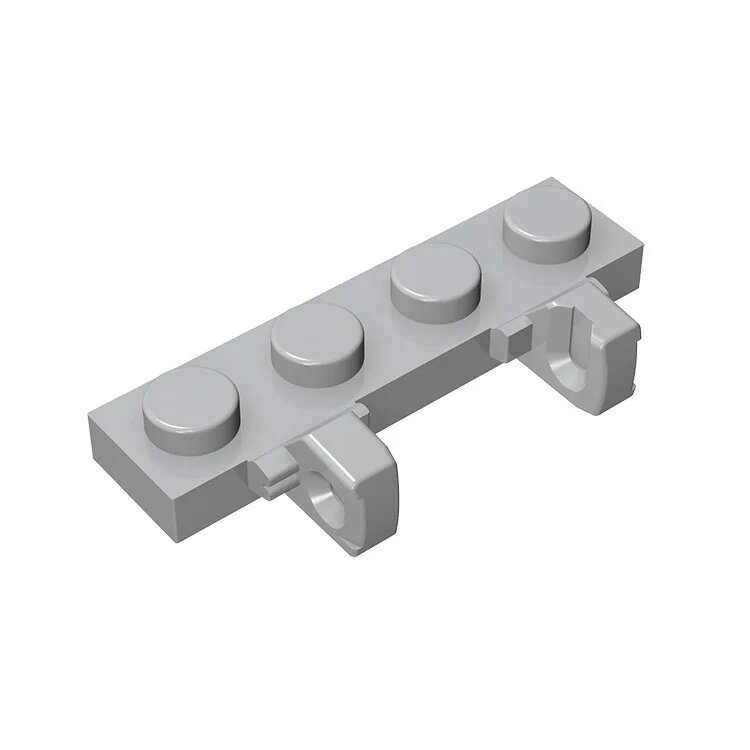 Серый LEGO шарнирная пластина 1x4 (071)