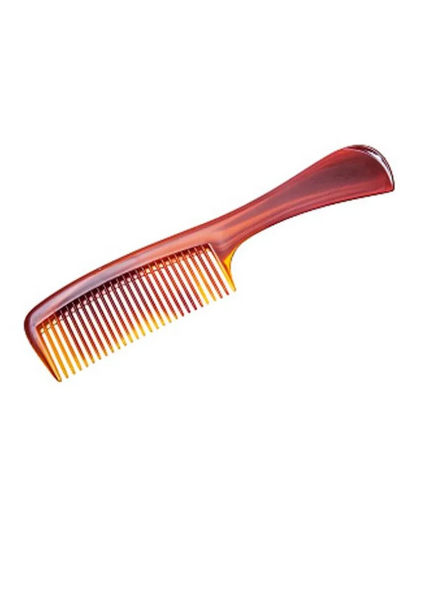 Расчёска-гребень TITANIA , с ручкой, 21см, желто-коричневая, пластик