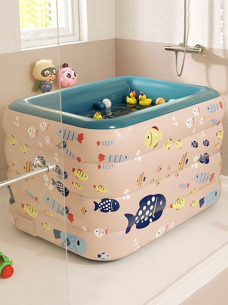 Складной автоматический надувной бассейн для домашнего использования, утолщенный детский лягушатник