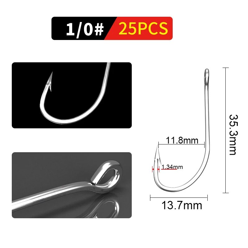 Крючки FTK 401SS для ловли карпа Белый, size 1-0