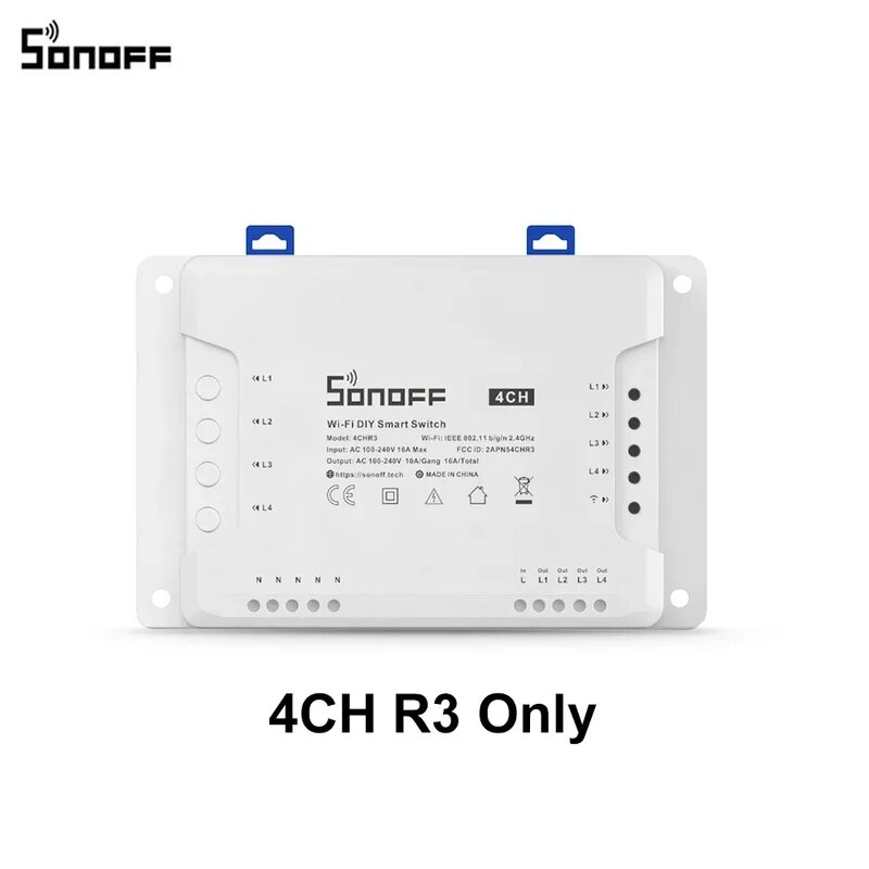 SONOFF 4CH R3/ 4CH PRO R3 4-х канальный Wi-Fi умный переключатель 4CH R3