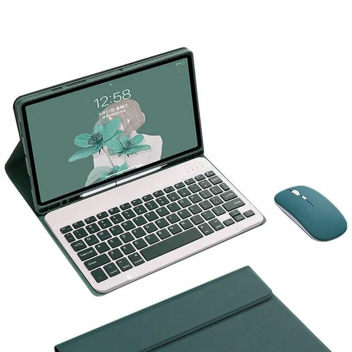 Чехол с клавиатурой для Samsung Galaxy Tab A8 10.5 дюйма 2021 (модель: SM-X200/SM-X205) С Мыши