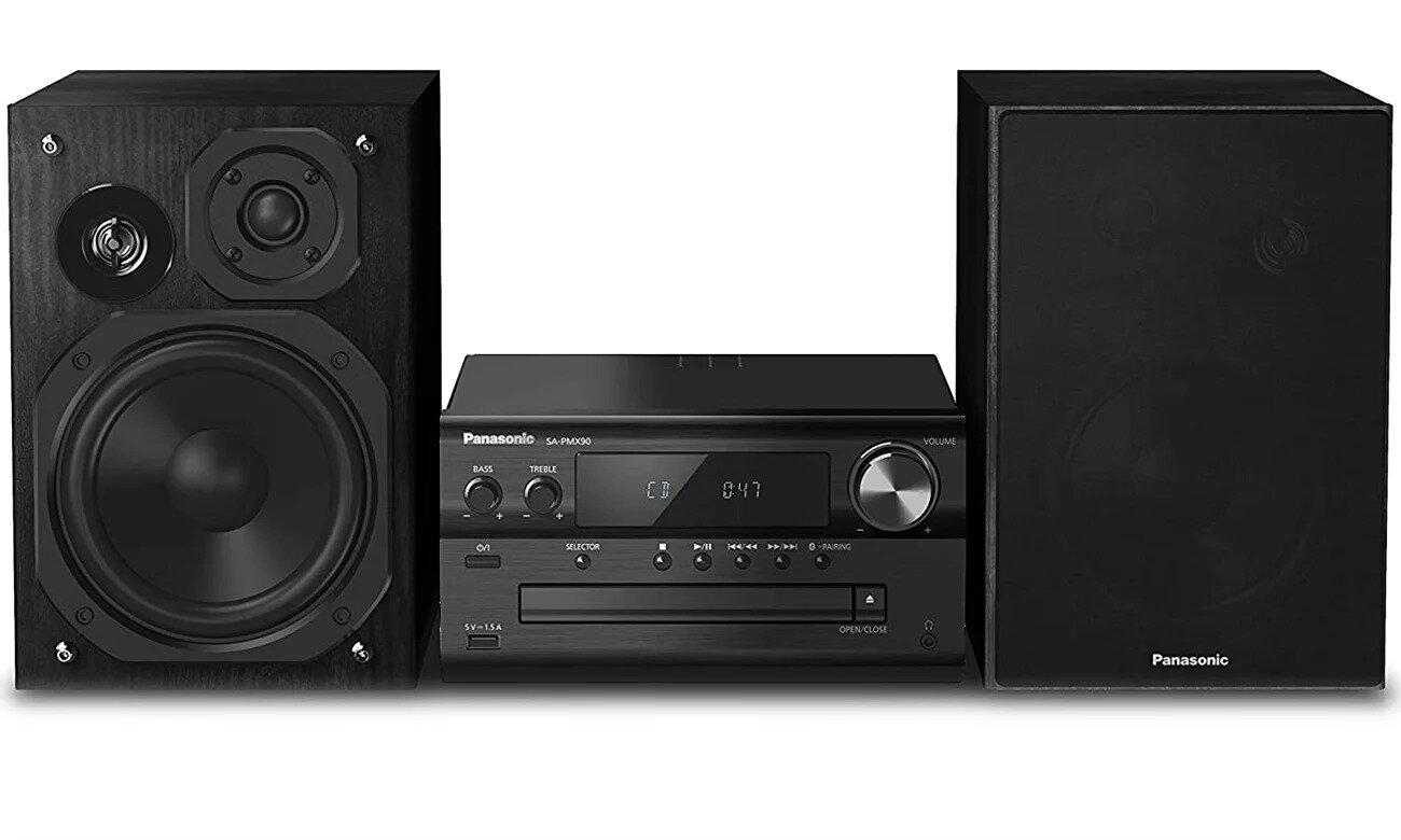 Музыкальный центр Panasonic SC-PMX90EE-K, 120Вт, FM, CD, USB, Bluetooth, черный