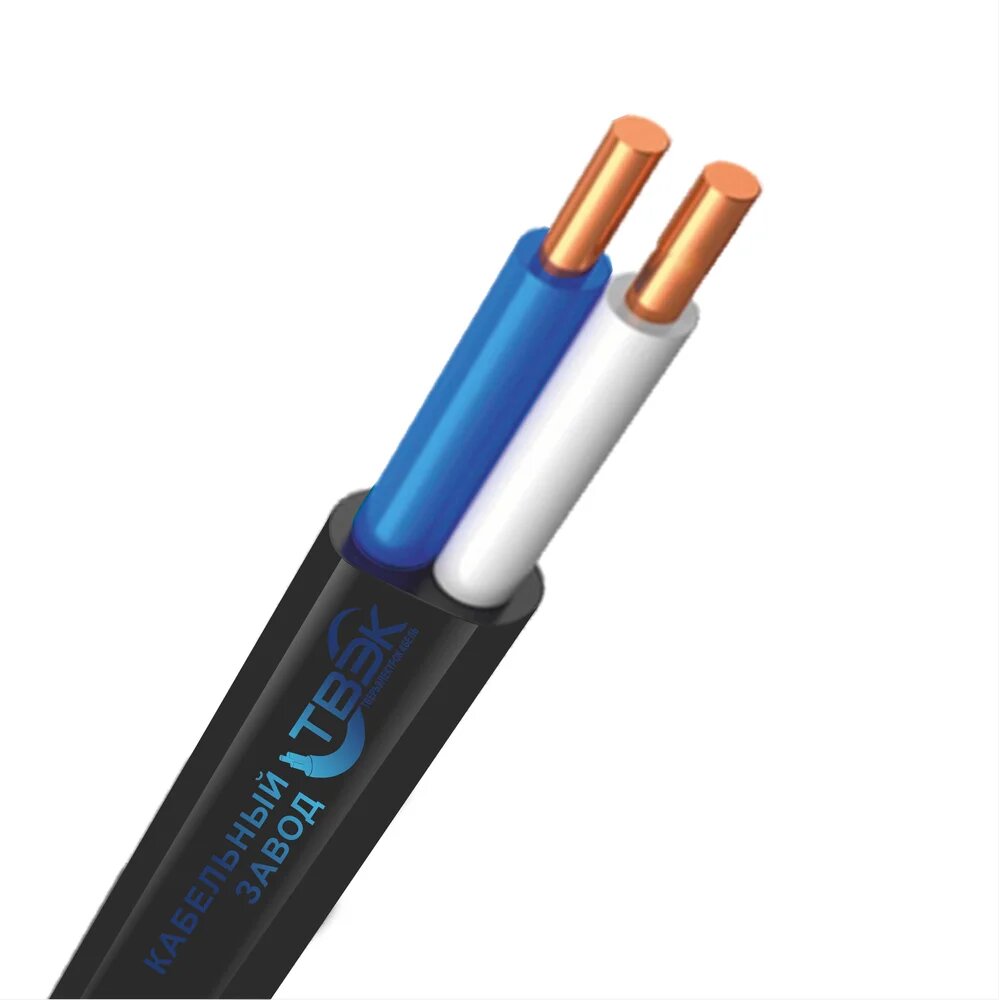 Силовой кабель ВВГ-Пнг(A)-LS твэк 2x1,5 мм2, 1.35 мм, заполненный, 100 метров, ГОСТ К-00-898