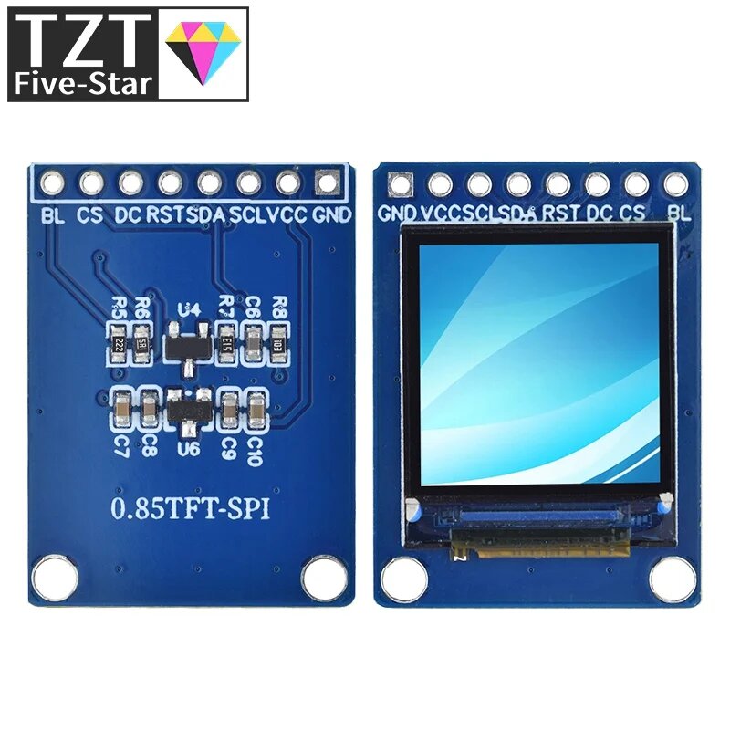 TFT-дисплей 0.85" 128x128, Цвет: 1PCS