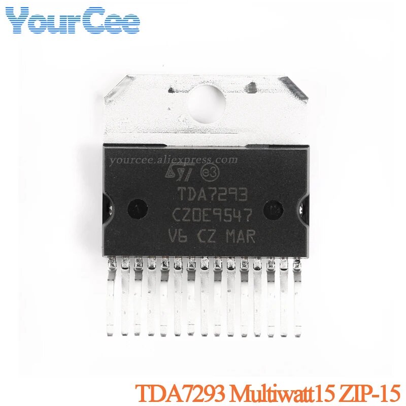 Моноусилитель TDA7293 Multiwatt15 ZIP-15, Цвет: TDA7293 Chip