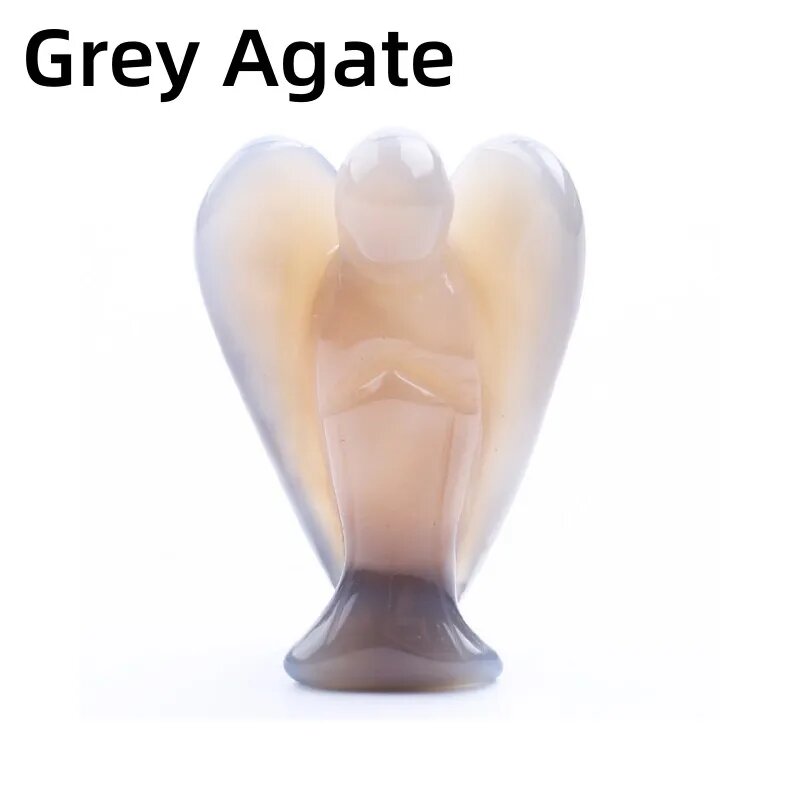 Фигурки ангелов из камня Grey Agate