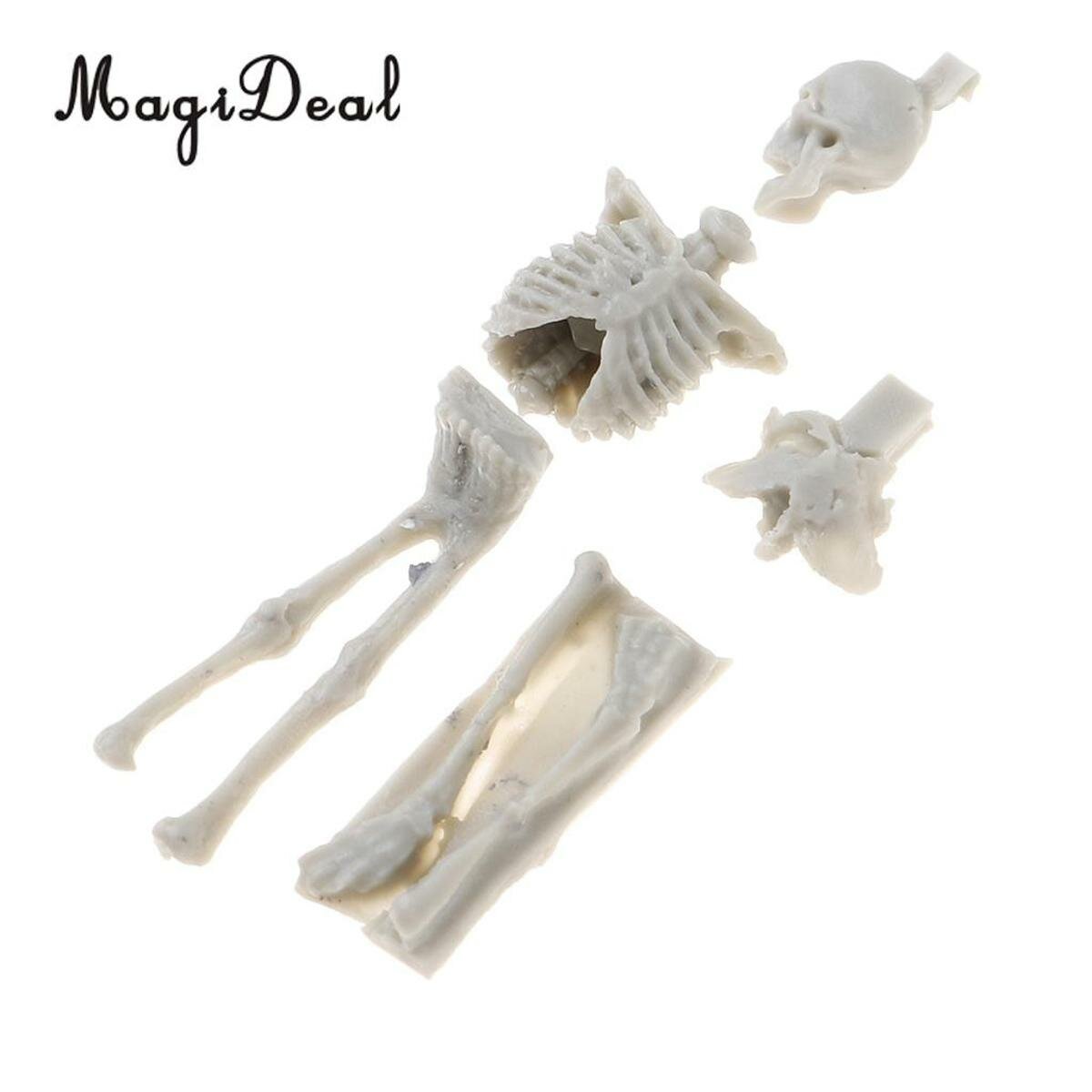 MagiDeal 1Set Unassembly неокрашенный набор 1/35 масштаб смоляной череп скелет мини песочный стол сцена для ручной работы художественная модель подарок
