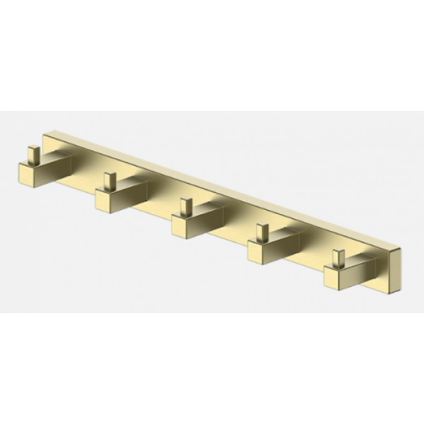 Планка 5 крючков матовое золото DOMINCARE DC8916-5BG