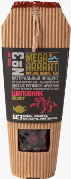 Чай MEGA ARARAT шиповник отборный, заварочный /картон/ 57г