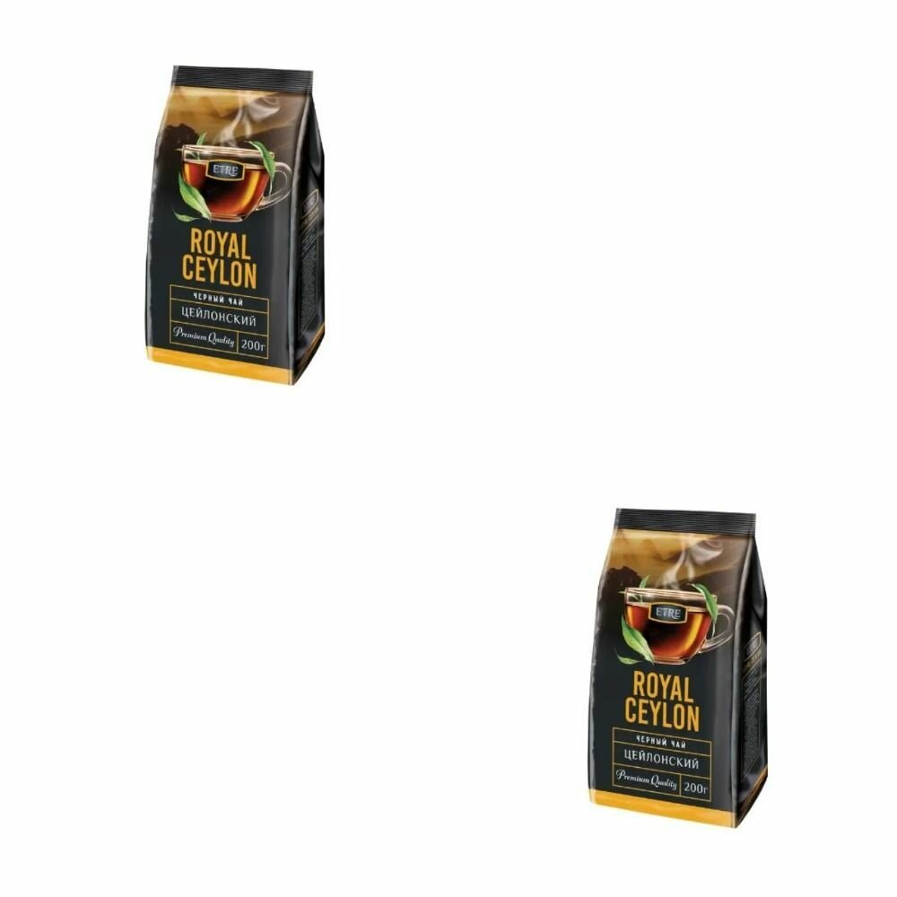 ETRE Чай черный, цейлонский, 200 г - 2 шт