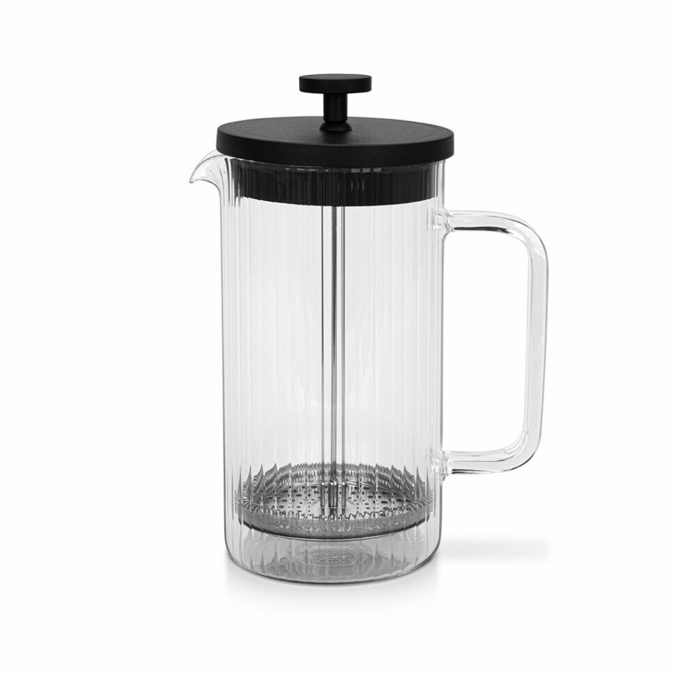 9157 FISSMAN Френч-пресс - заварочный чайник с поршнем 1000 мл (стеклянная колба)