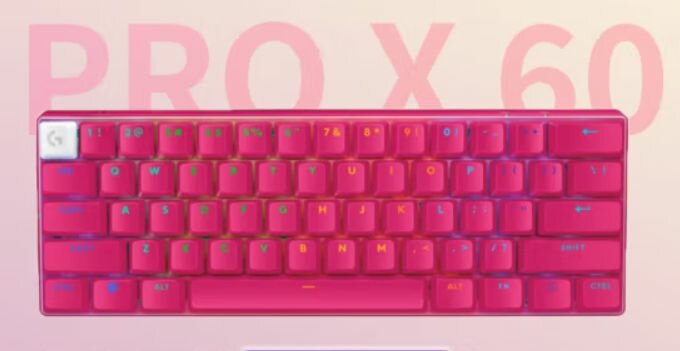 Беспроводная игровая клавиатура Logitech (G) PRO X 60 с RGB-оптическим переключателем клавиш - T-Switch