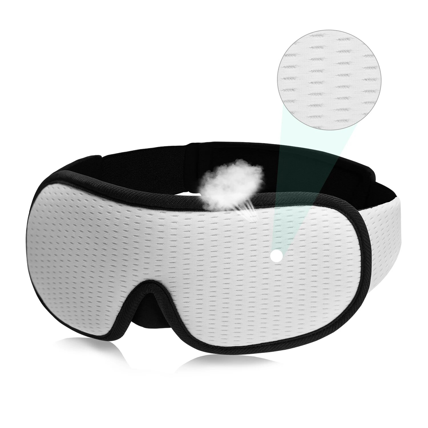 Маска для сна 3D, черная White