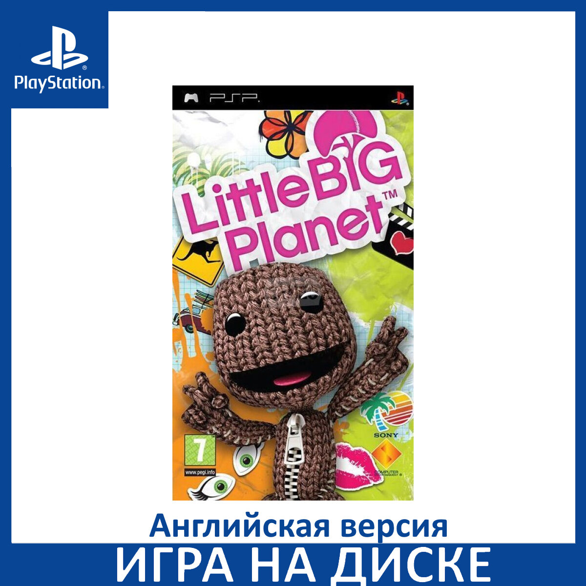 Игра LittleBigPlanet Essentials PSP Английский язык Диск на PlayStation Portable