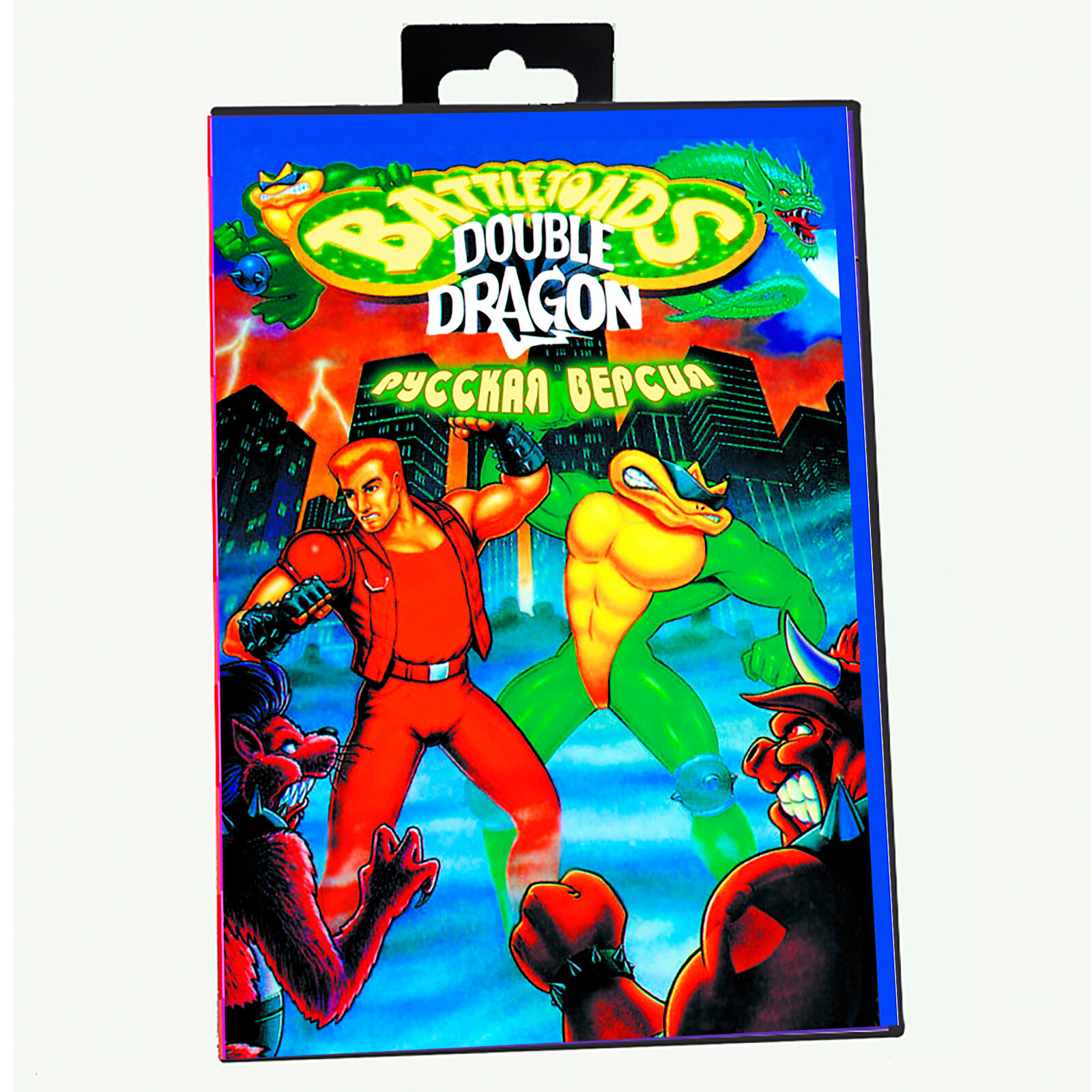Картридж BATTLETOADS DOUBLE DRAGON Для приставки Sega Genesis Sega Mega Drive 16 bit MD