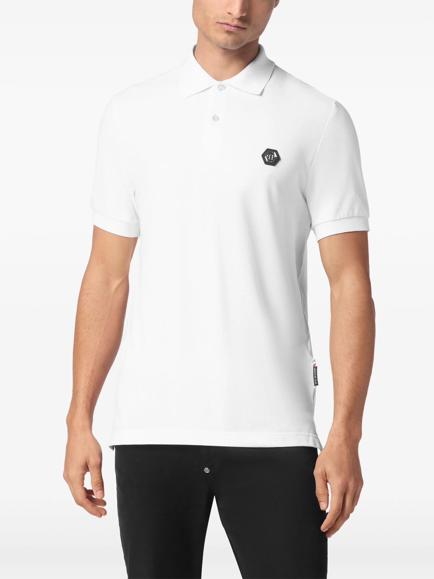 Рубашка PHILIPP PLEIN Skull & Bones, размер 4XL, white — фото 1