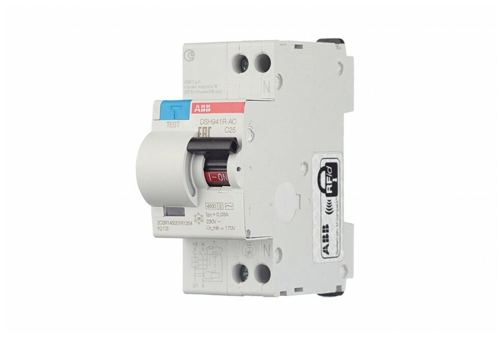 Выключатель автоматический дифференциальный "ABB" DSH941R 25A/0,03