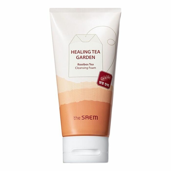 The Saem Пенка для упругости кожи с экстрактом чая ройбуш 150 мл Healing Tea Garden Rooibos Tea Cleansing Foam