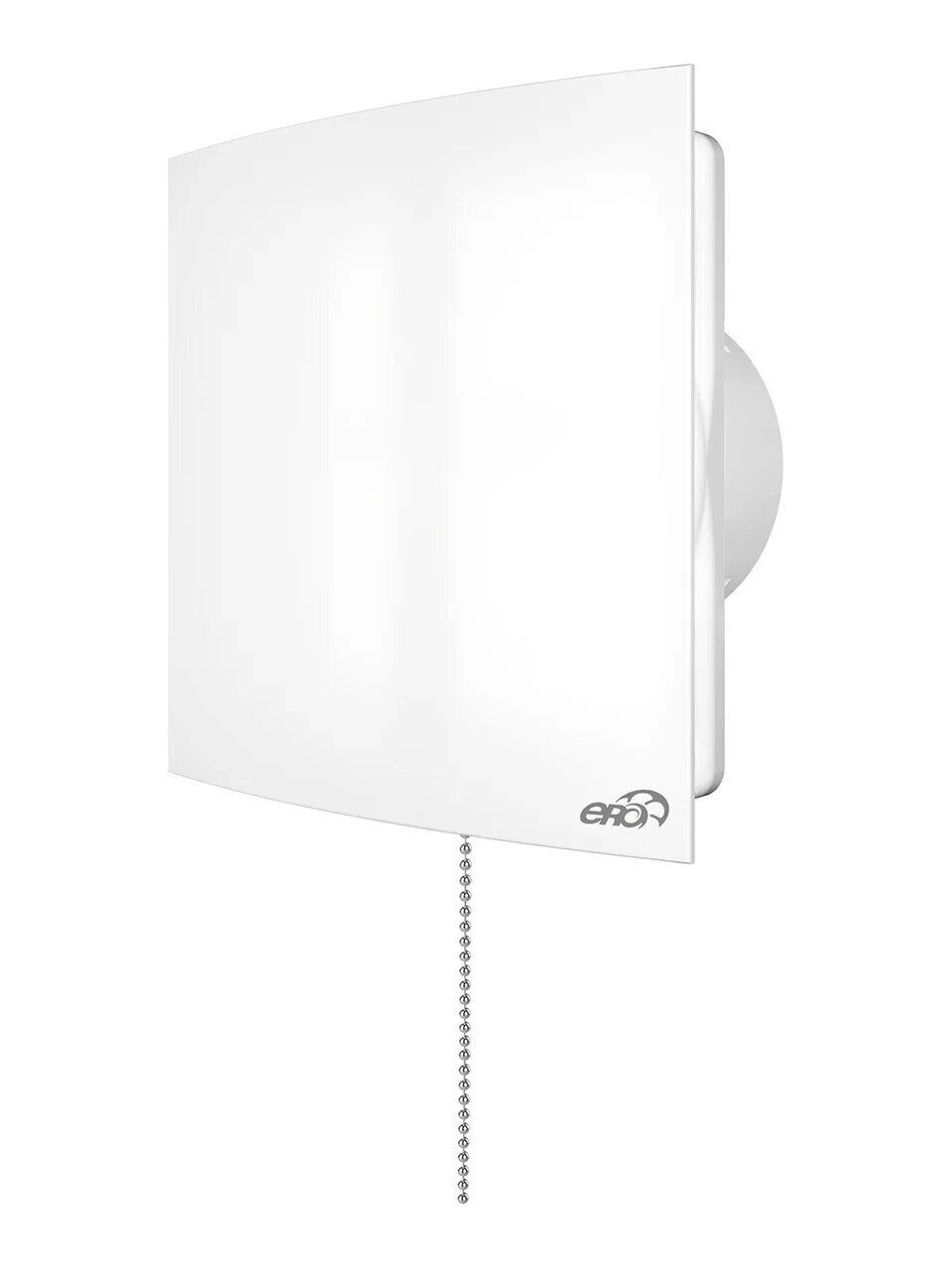 Вентилятор вытяжной ERA QUADRO 4C-02, с обратным клапаном и тяговым выключателем, белый
