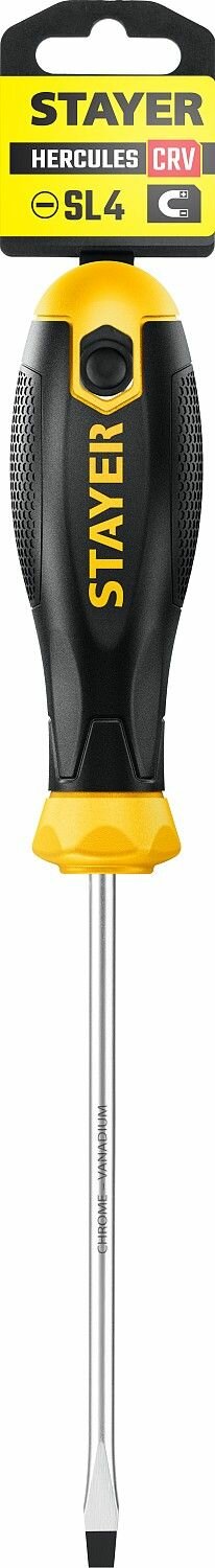 Отвертка STAYER Hercules, SL4 x 100, арт. 2509-04-10