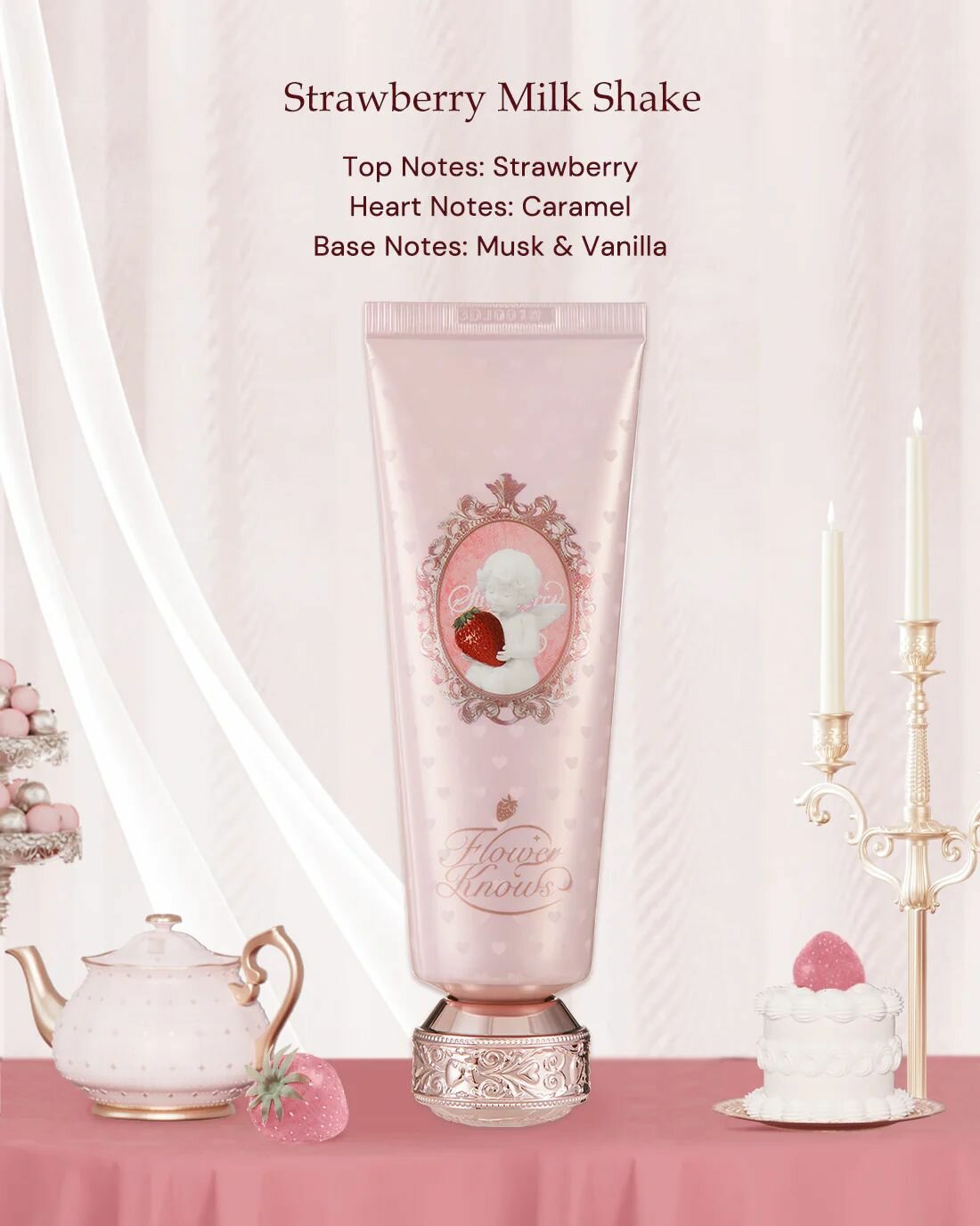 Крем для рук Flower knows Strawberry Cupid Milk Shake