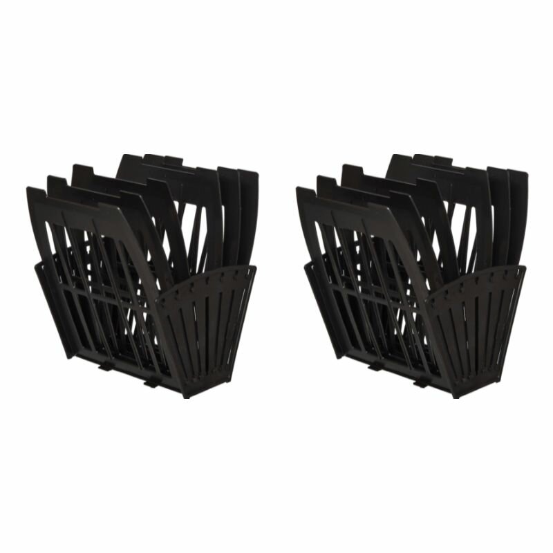 Attache Лоток вертикальный веер 5 отделений 6 секций черный 2 шт