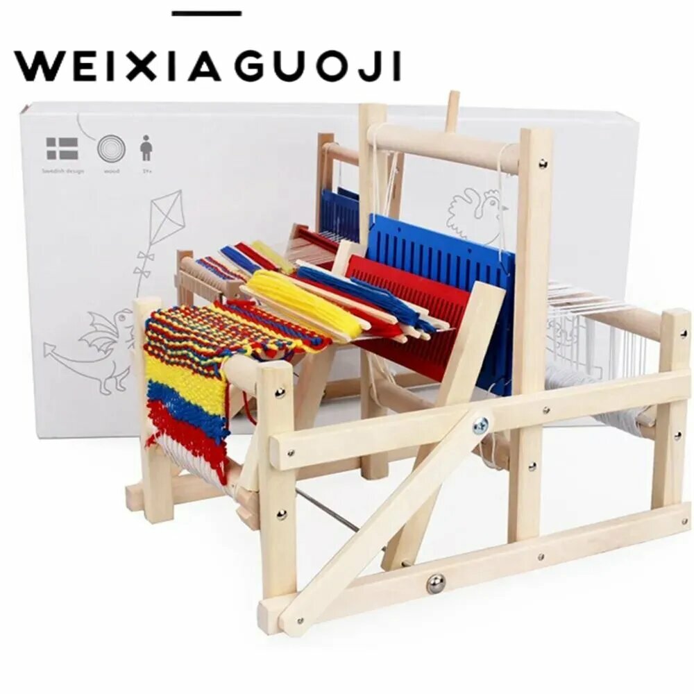 Ткацкий станок TUA, для детей, дерево, многофункциональный, складной