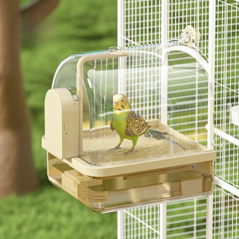 Клетка для птиц, циркуляция воды, подходит для попугаев, черных ветров, пионов,1000ml，1200mAh