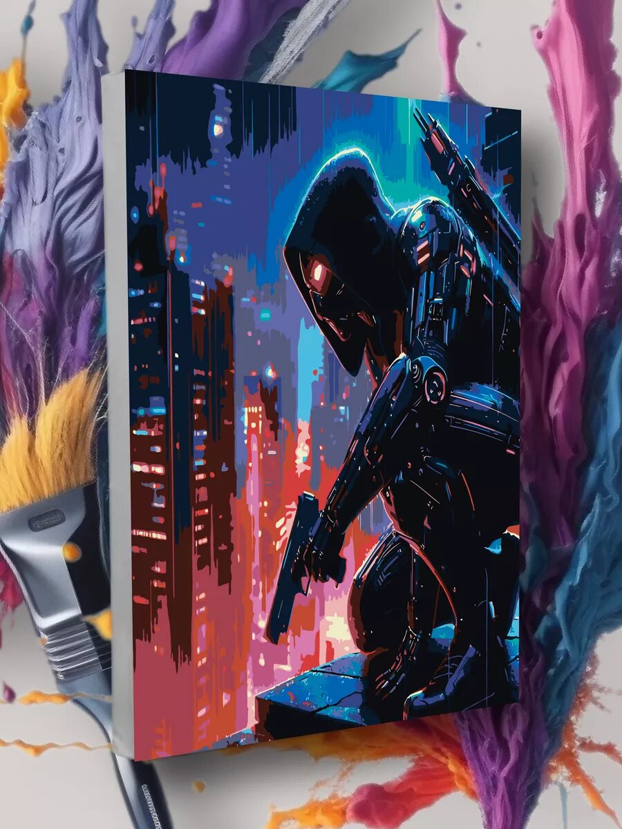 Картина по номерам Киберпанк