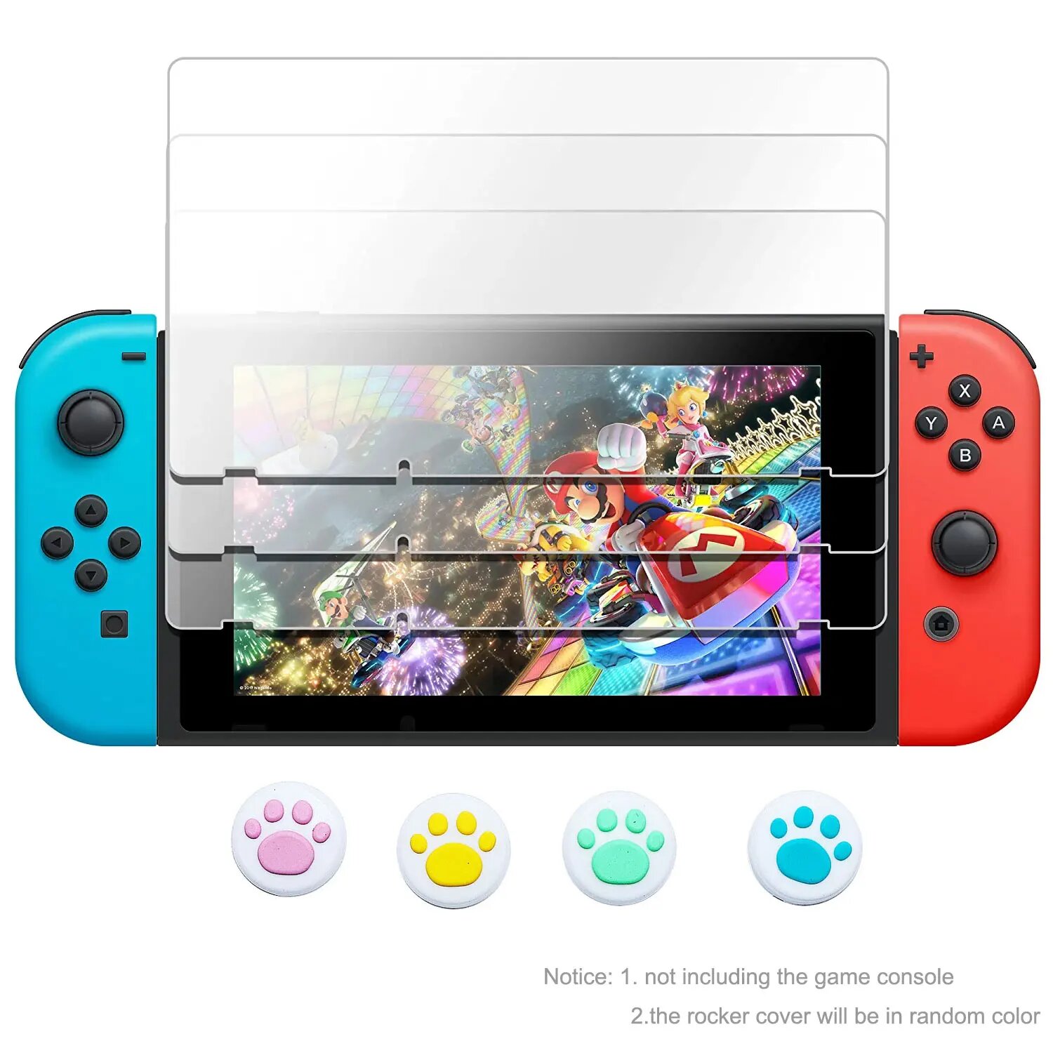 Защитная пленка на Nintendo Switch, 3шт, 2 rocker cover