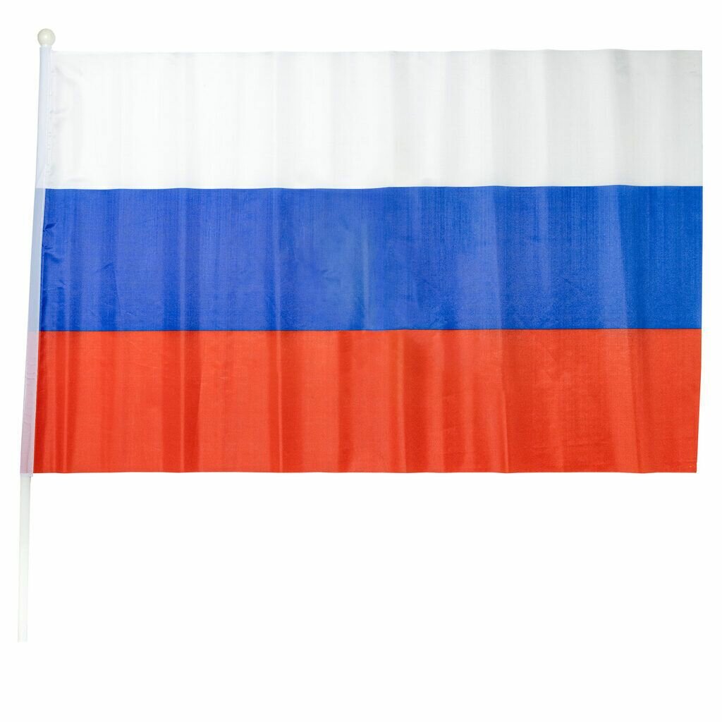 Флаг Mc Basir "Россия" 60х90 см, с палочкой