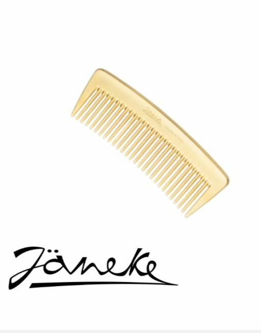 Золотистый гребень для волос Janeke Luxury Gold Supercomb