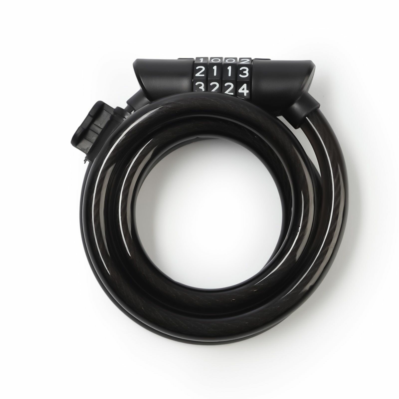 Велосипедный навесной замок Lockland, кодовый противоугонный велозамок с держателем на раме, 12 х 1200 мм.