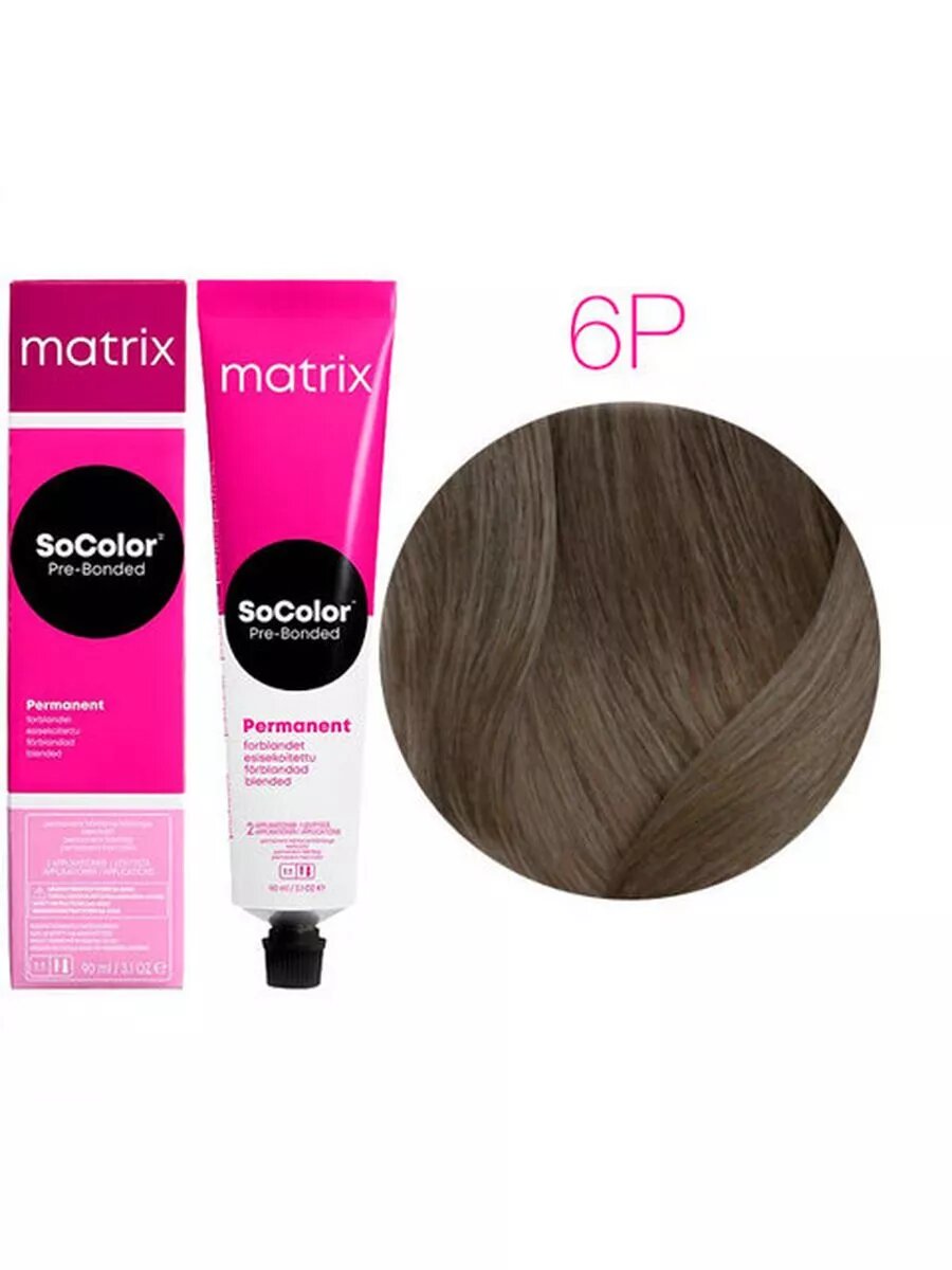 Matrix SoColor 6P Стойкая краска для волос 90мл
