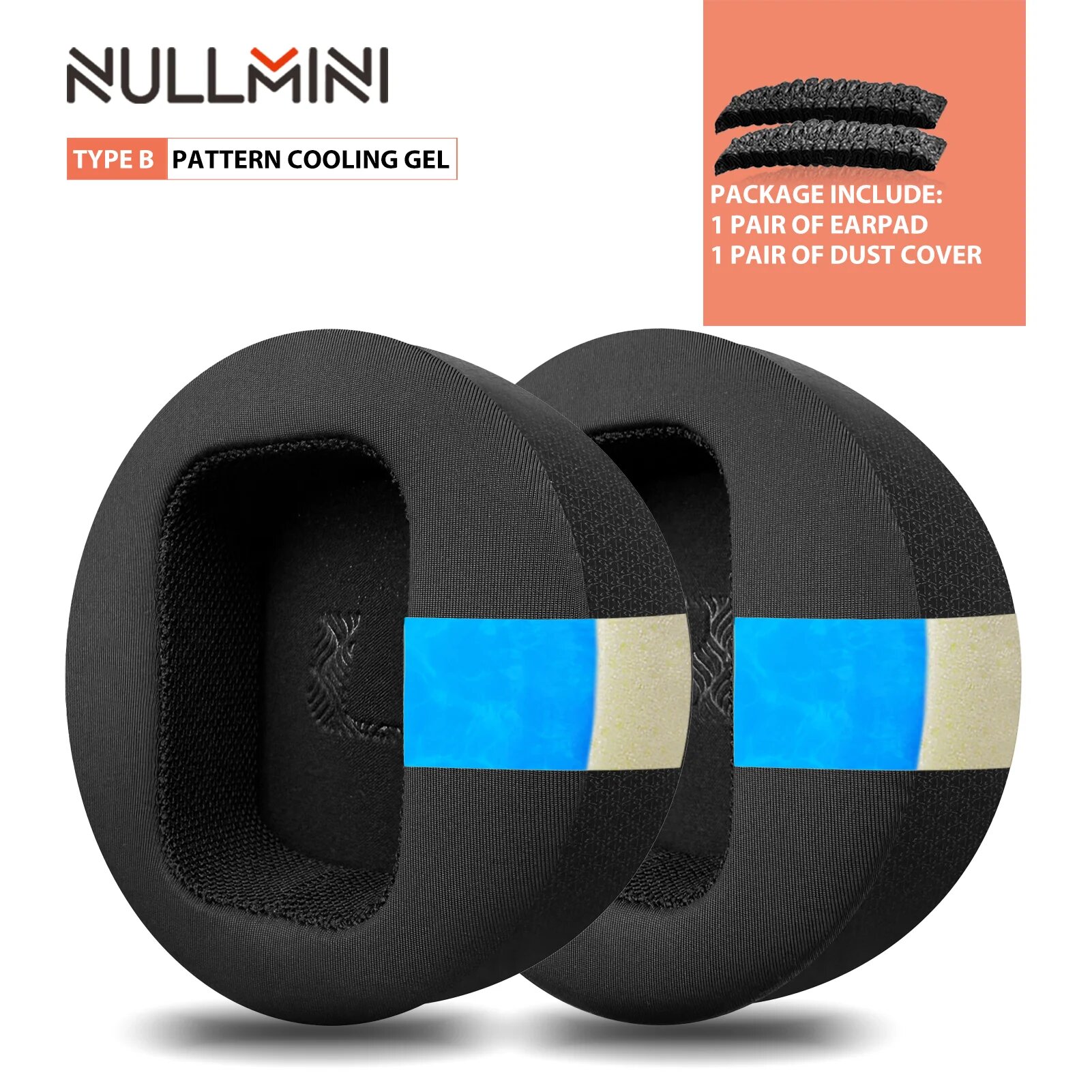 Nullmini Охлаждающие гелевые амбушюры для FiiO FT1 Pro черные Type B