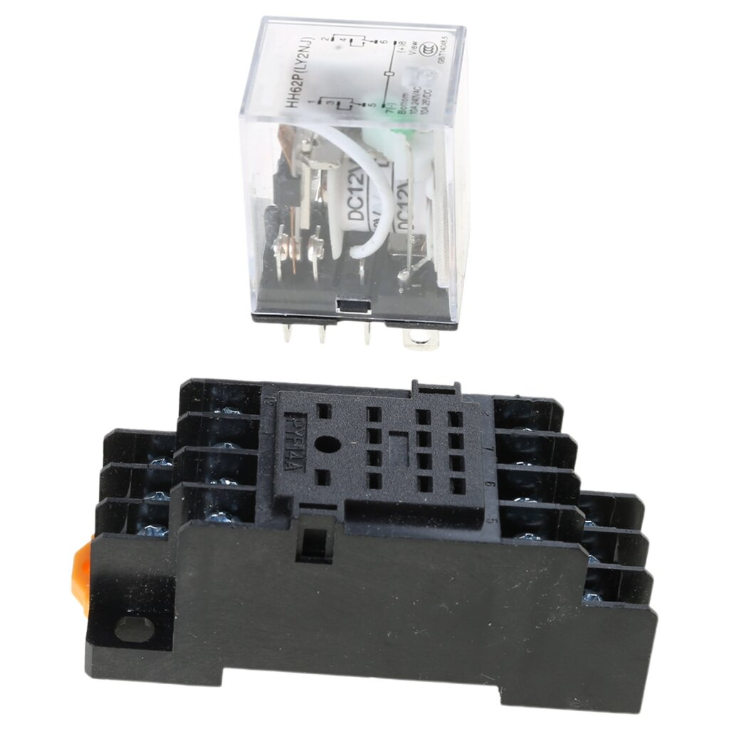 12В 10амперные Промежуточные Реле с 8-Контактными Гнездовыми Базовыми Катушками Силовых Реле