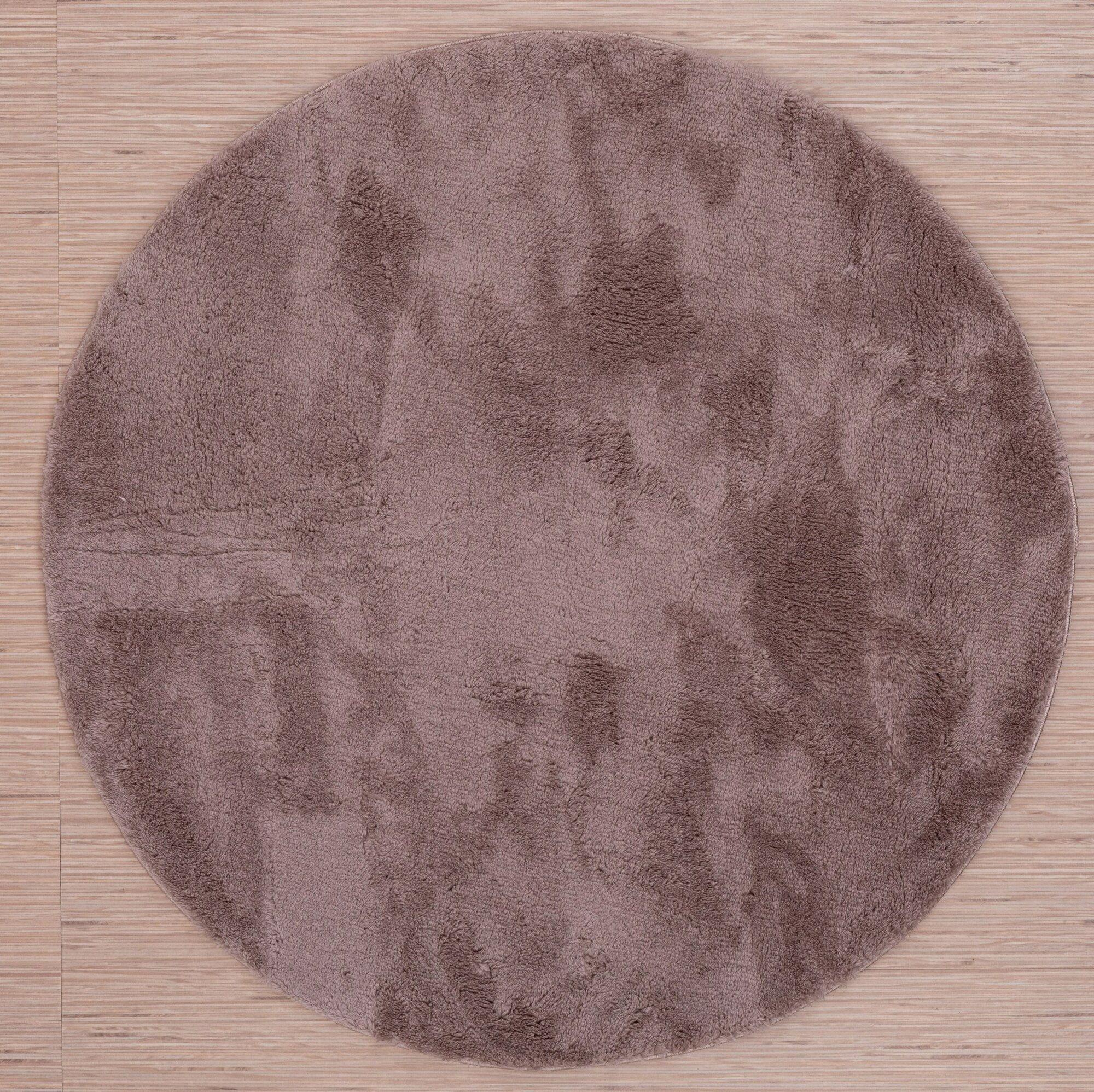 Raschel carpet Ковер турецкий Chic круг 1000A BROWN_3000 1.2x1.2м