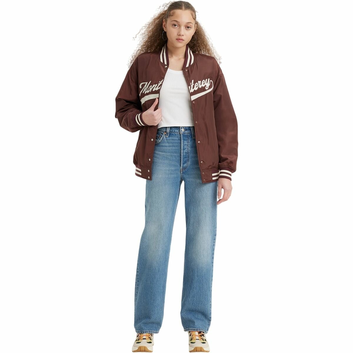 Джинсы широкие Levi's Women Ribcage Full Length Jeans