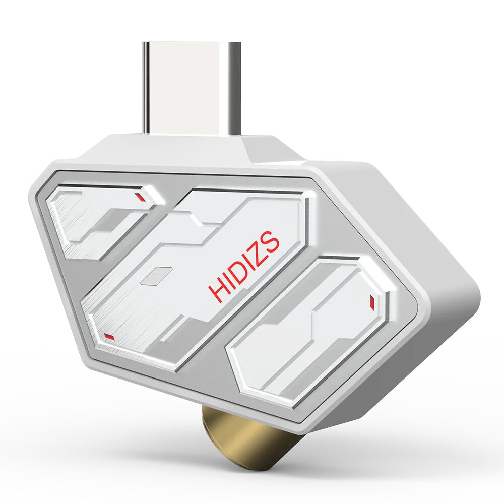 ЦАП-Адаптер Hidizs SD2 white, для наушников, USB Type-C, 3,5 мм, белый