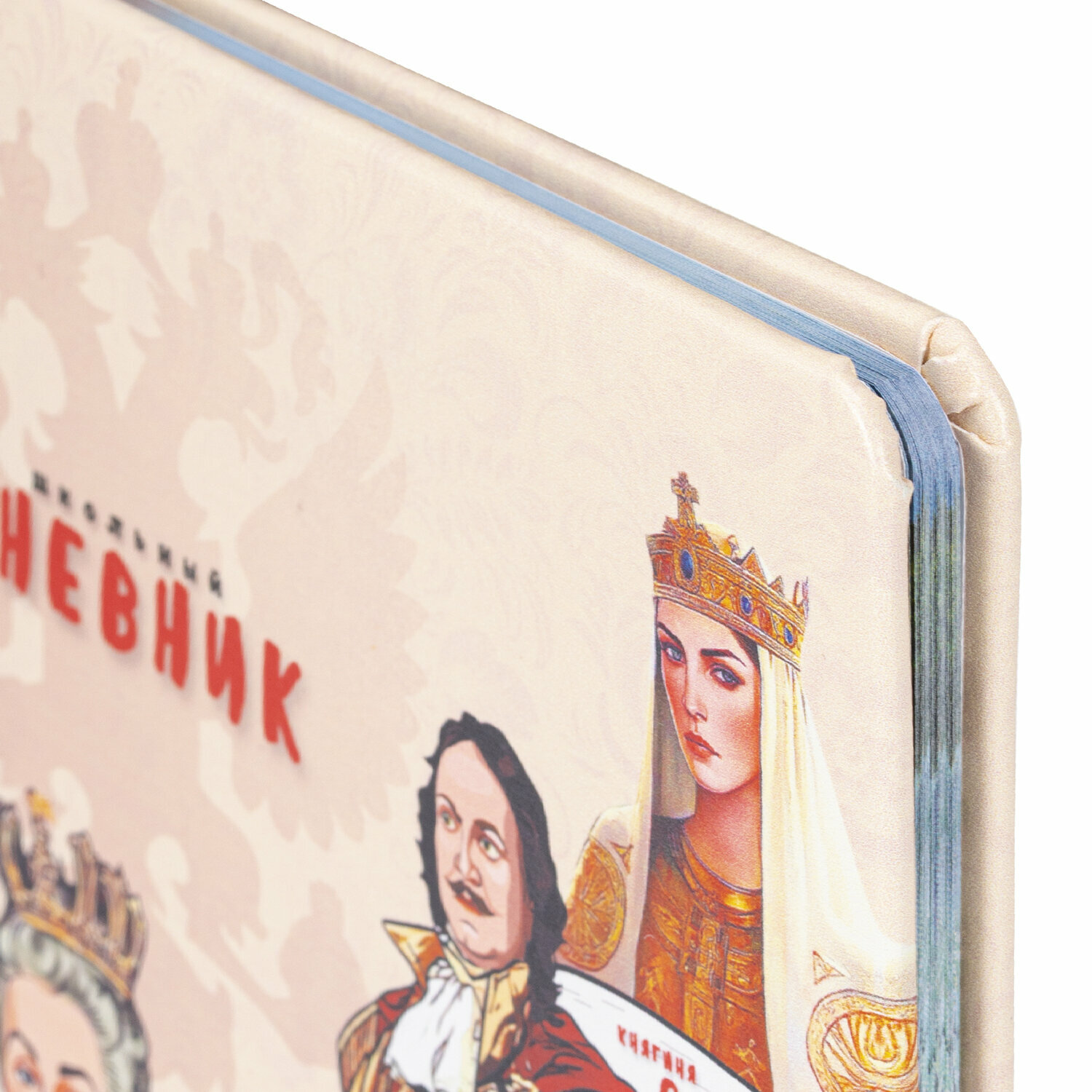 Упаковка 3 шт. Дневник 1-11 класс 48 л, кожзам (твердая), печать, цветной блок, BRAUBERG, "Великие Люди", 107232